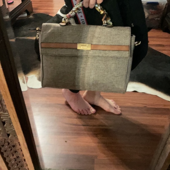 Calin collection | Bags | Calin Vegan Leather Trim Woven Body Handbag ...